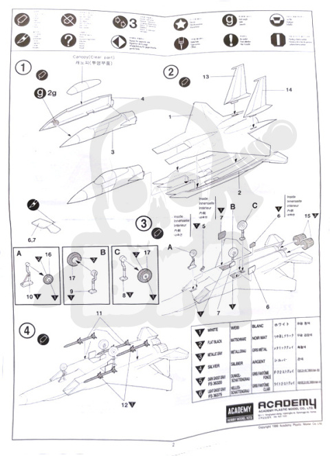 Battle-Models > Academy 12609 F-15 Eagle 1:144